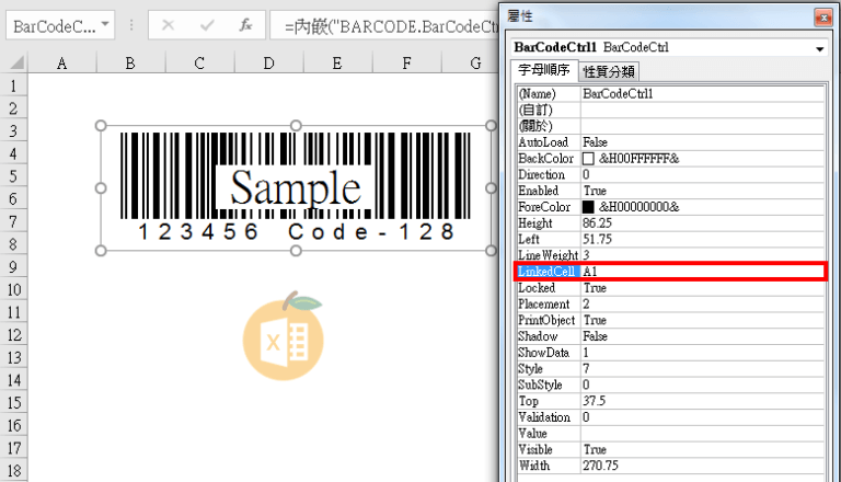 Excel做出條碼~簡單生成條碼(Barcode) - lazyorangelife