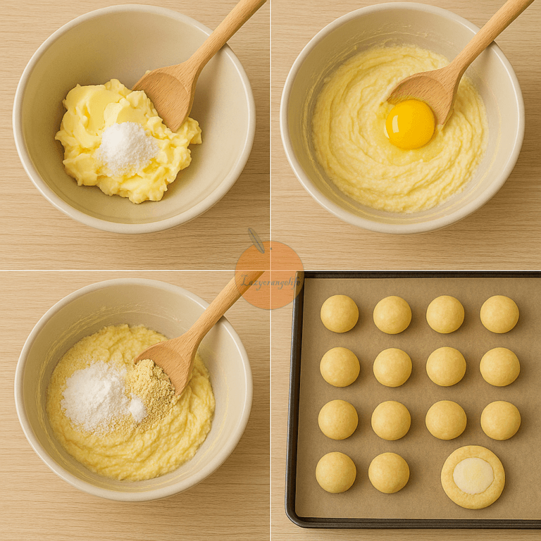 韓國麻糬餅乾DIY教學｜Injeolmi Cookie做法 - lazyorangelife