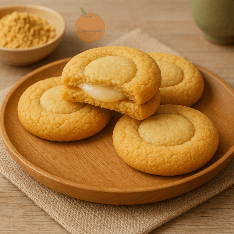 韓國麻糬餅乾DIY教學｜Injeolmi Cookie做法 - lazyorangelife